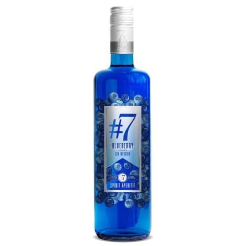 #7 Blueberry Flavoured Gin 750ml - Oaks & Corks