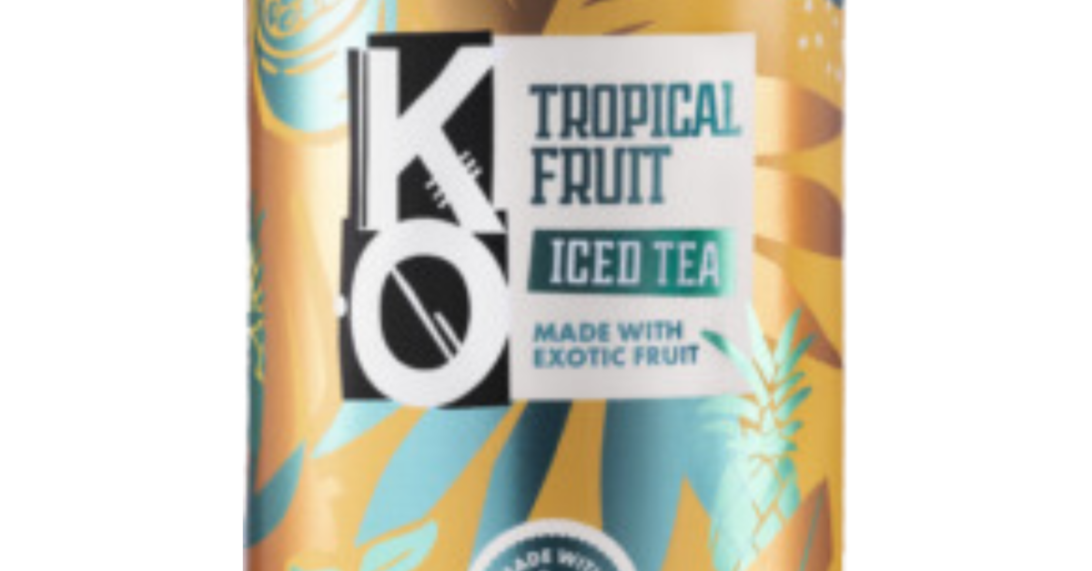 “KO Tropical Fruit Iced Tea 330ml - Refreshing Bliss in a Bottle”