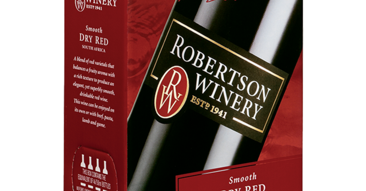 Robertson Winery Smooth Dry Red 3L - Oaks & Corks
