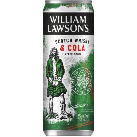 William Lawson’s Scotch & Cola 330ml - Oaks & Corks