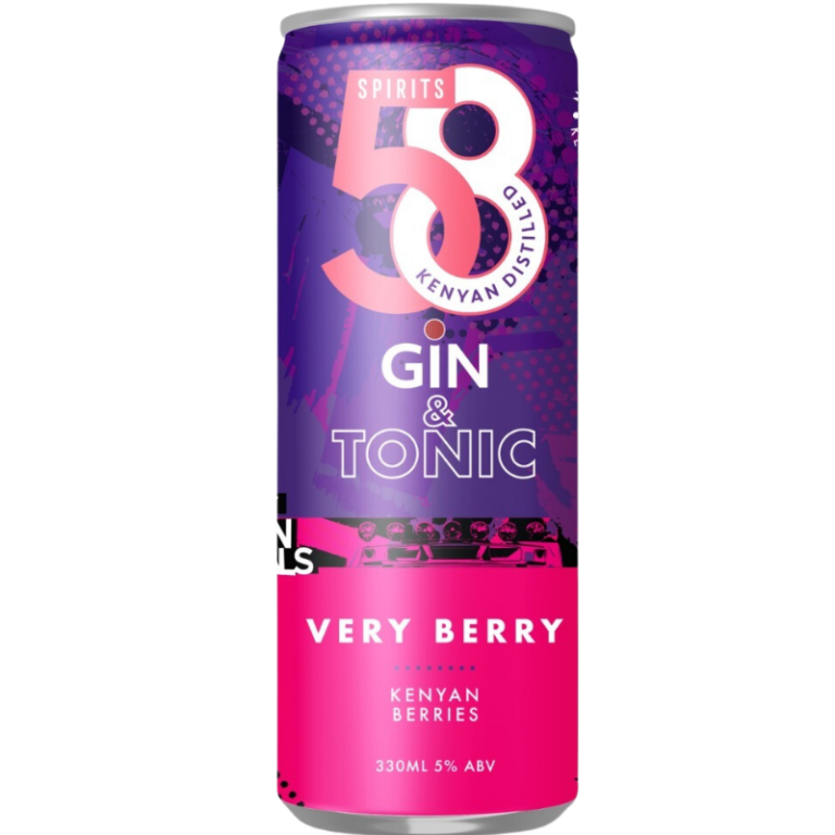 5.8 Gin & Tonic Very Berry 330ml - Oaks & Corks