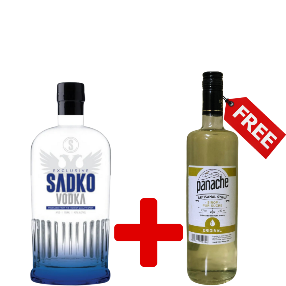 “Exclusive Sadko Vodka + Free Mint Syrup Bundle - Shop Now!”