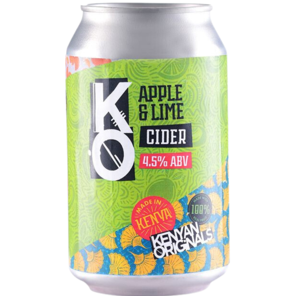 KO Apple & Lime Cider 330ml (Can) - Oaks & Corks