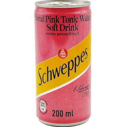 Schweppes Pink Tonic Can 200ml - Oaks & Corks