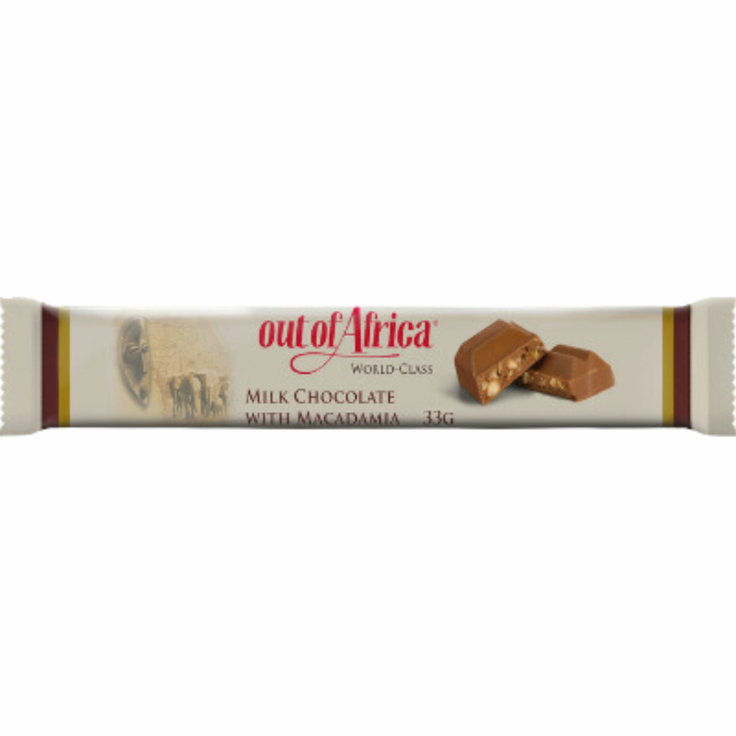 Out of Africa Milk Chocolate with Macadamia 33g - Oaks & Corks - 24/7 ...