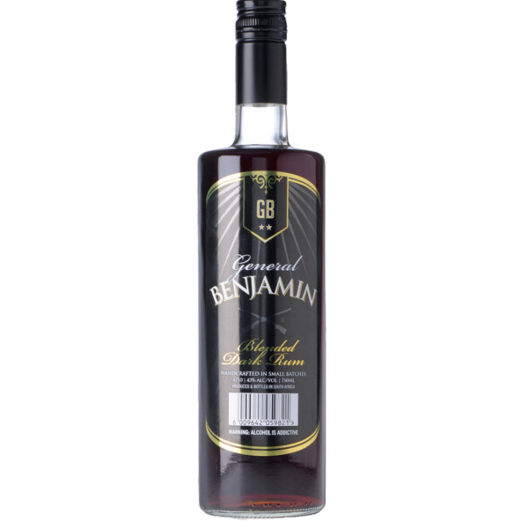 General Benjamin Blended Dark Rum 750ml - Oaks & Corks