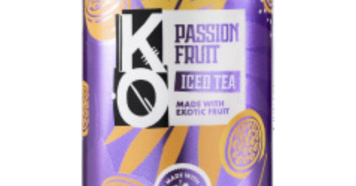 “KO Passion Fruit Ice Tea 330ml: Refreshing Twist”