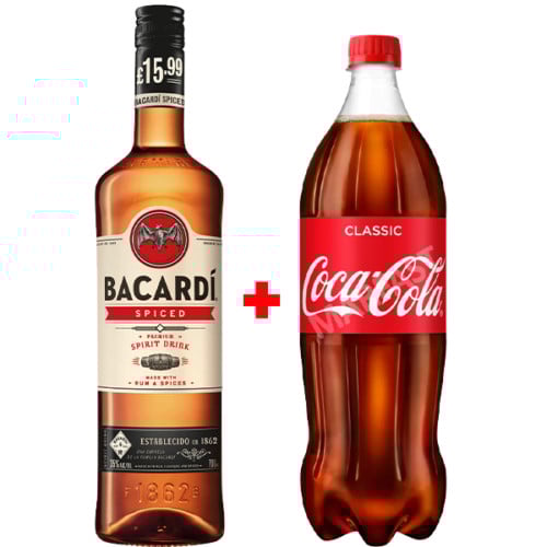 Bacardi Spiced 750ml Plus Free coke 1.25L - Oaks & Corks