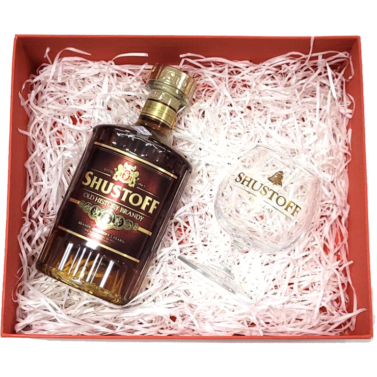 Shustoff 5 Year Old Brandy Gift Box - Oaks & Corks
