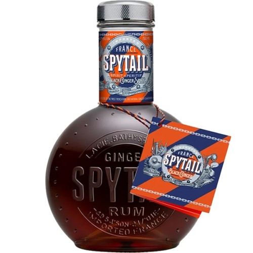 Spytail Black Ginger Spiced Rum 750ml - Oaks & Corks