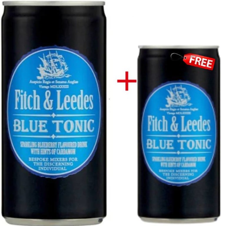 Fitch & Leedes Blue Tonic Water 200ml + Free Fitch & Leedes Blue Tonic ...